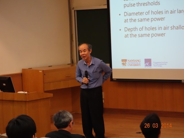 20140326新加坡南洋理工大學副院長與新加坡製造技術研究院三位博士參訪工學院